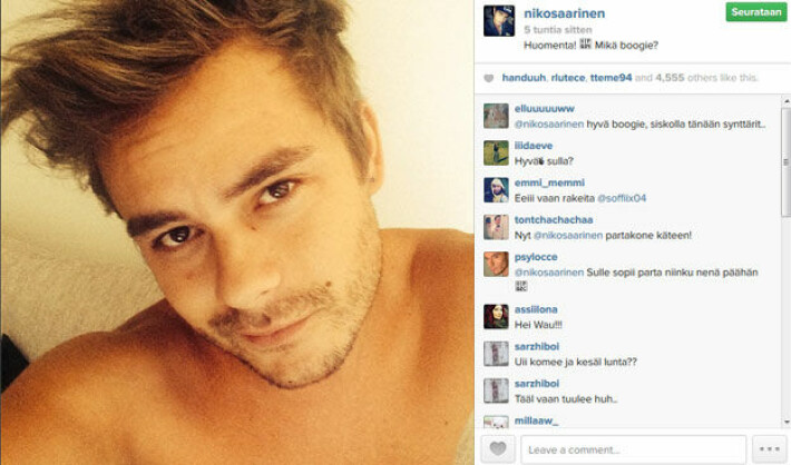 Oho, Niko Saarisesta kasvoi mies - kuva!